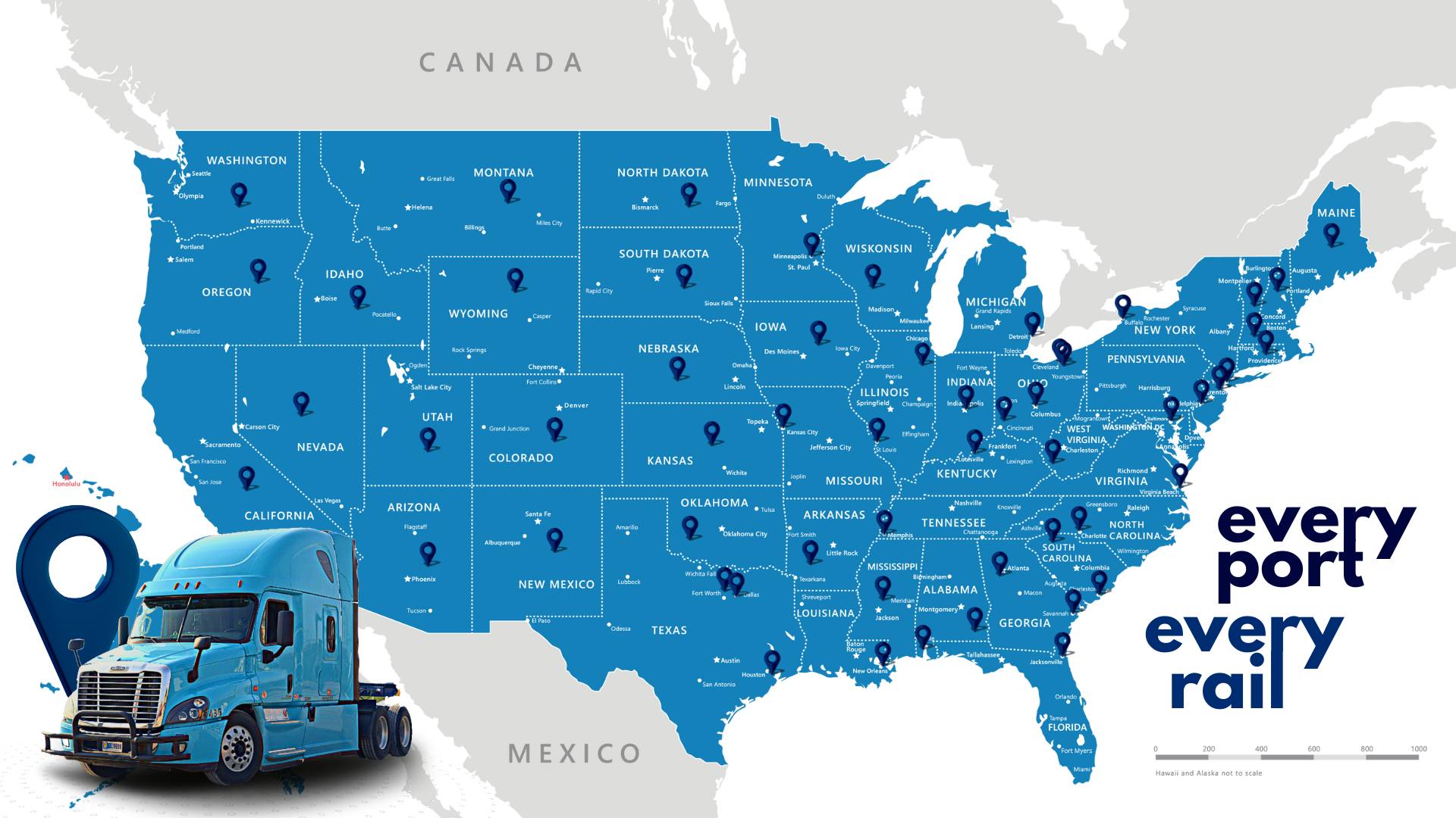 Network Map: View Our Locations| ContainerPort Group